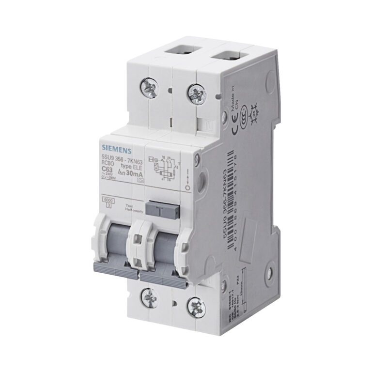 Cầu dao Aptomat chống giật RCBO 5SU9 1P+N 30mA 10kA - Thiết Bị Điện Siemens
