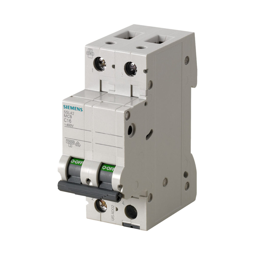 Cầu dao Aptomat MCB 5SL4 10kA – 2P 400V - Thiết Bị Điện Siemens